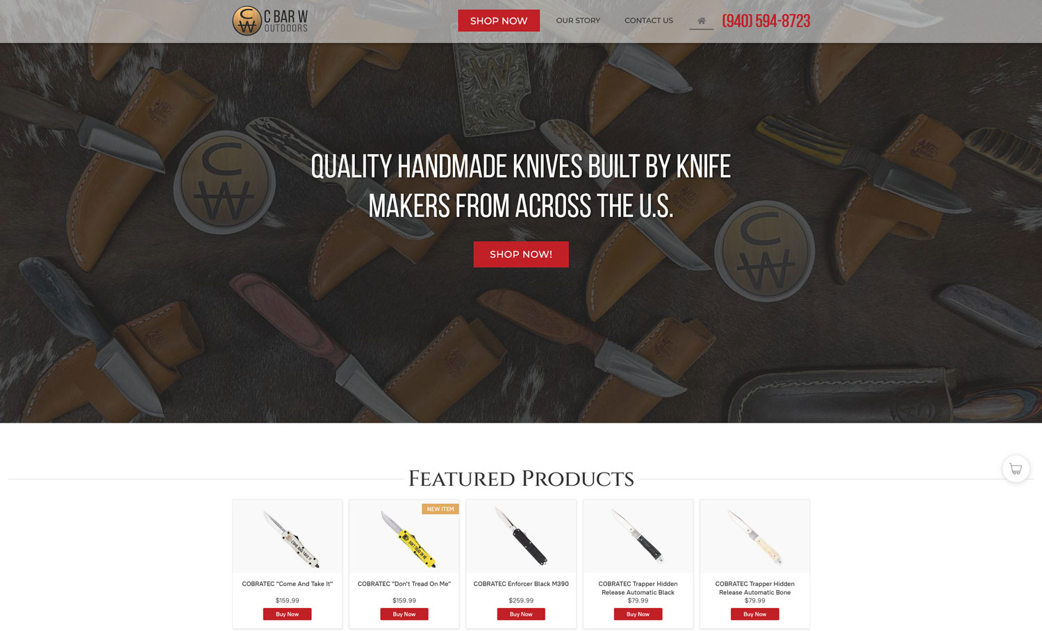Shop Handmade Knives | C Bar W Outdoors